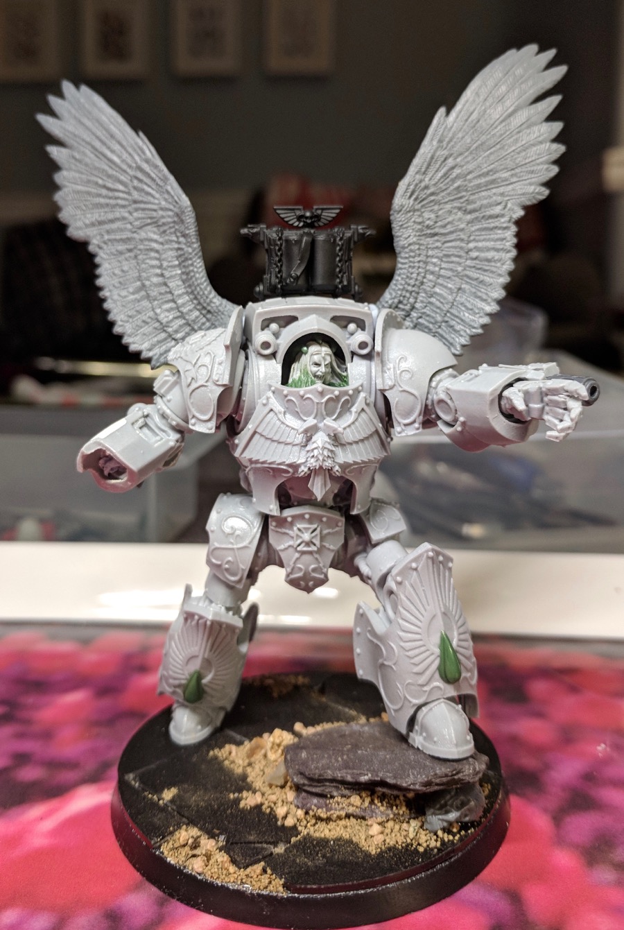 Blood Angels Librarian Dreadnought Kitbash - Rapid Fire Wargaming