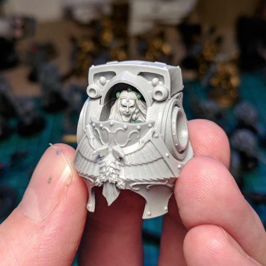 Blood Angels Librarian Dreadnought Kitbash - Rapid Fire Wargaming